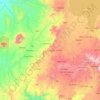 Ethiopian Highlands topographic map, elevation, terrain