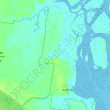 Maaroom topographic map, elevation, terrain