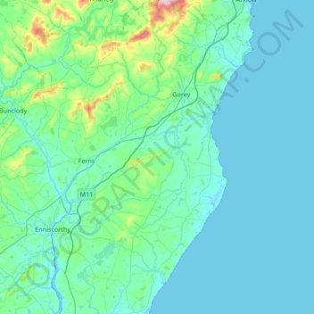 The Municipal District of Gorey — Kilmuckridge topographic map ...