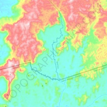Lolo topographic map, elevation, terrain