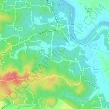 South Kondazhi topographic map, elevation, terrain