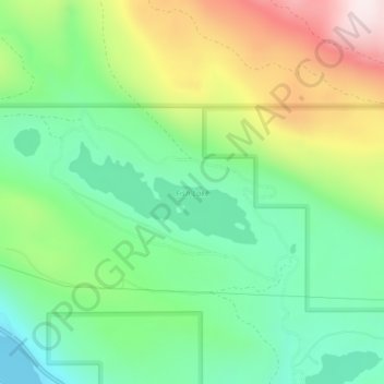 Fish Lake topographic map, elevation, terrain