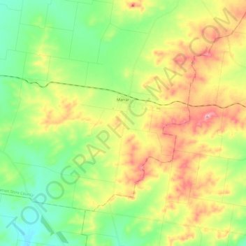 Marrar topographic map, elevation, terrain