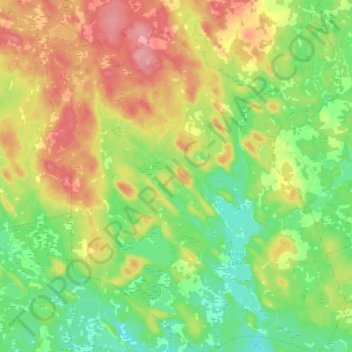 Lake Alma topographic map, elevation, terrain