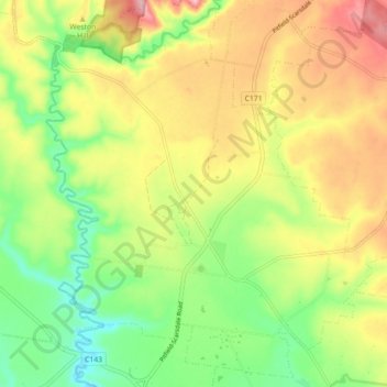 Cape Clear topographic map, elevation, terrain