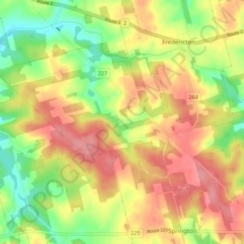 Glen Valley topographic map, elevation, terrain