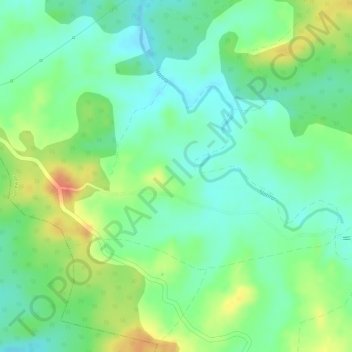 Mohanpur topographic map, elevation, terrain
