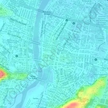 Divisoria Plaza topographic map, elevation, terrain