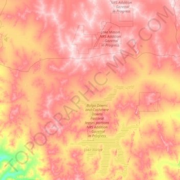 Shire Of Sandstone topographic map, elevation, terrain