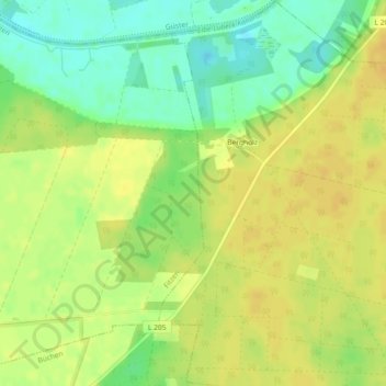 21514 topographic map, elevation, terrain