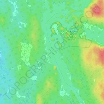 Great Barren Lake topographic map, elevation, terrain
