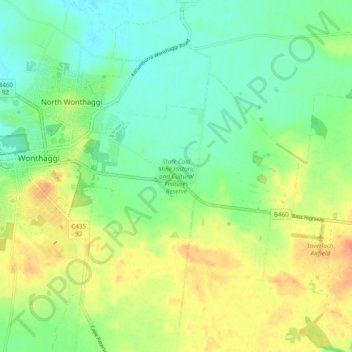State Coal Mine Historic and Cultural Features Reserve topographic map ...