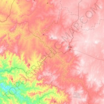 Woolbrook topographic map, elevation, terrain