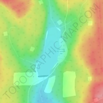 Inga Lake topographic map, elevation, terrain