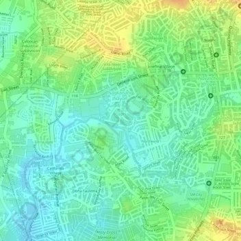 Capri topographic map, elevation, terrain