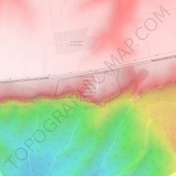 Monumento Natural Centro Geodésico da América Latina topographic map ...
