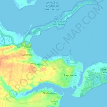 Eagle Point topographic map, elevation, terrain