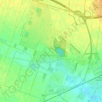 Leopoldsdorf topographic map, elevation, terrain