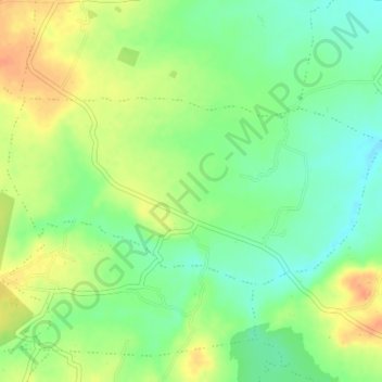 Bhadra topographic map, elevation, terrain