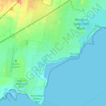 Point Wilson topographic map, elevation, terrain