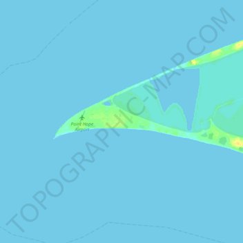Point Hope topographic map, elevation, terrain