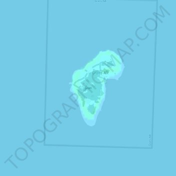 Gran topographic map, elevation, terrain
