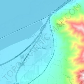 Lake Point topographic map, elevation, terrain