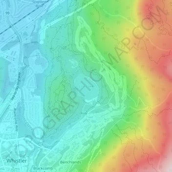 Lost Lake topographic map, elevation, terrain