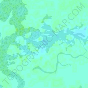 Lagunas Rodeo de los Caballos topographic map, elevation, terrain