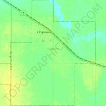 Chipman topographic map, elevation, terrain