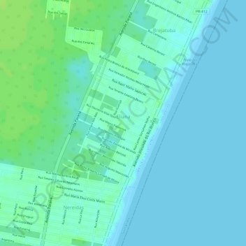 Eliana topographic map, elevation, terrain