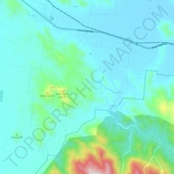 Alligator Creek topographic map, elevation, terrain