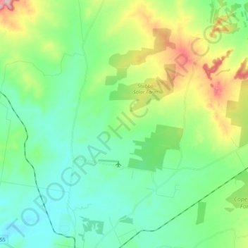 Stubbo topographic map, elevation, terrain