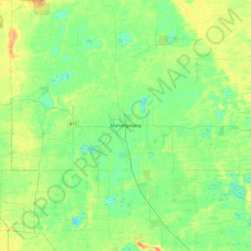 Manangatang topographic map, elevation, terrain