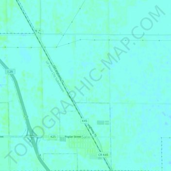 Salix topographic map, elevation, terrain