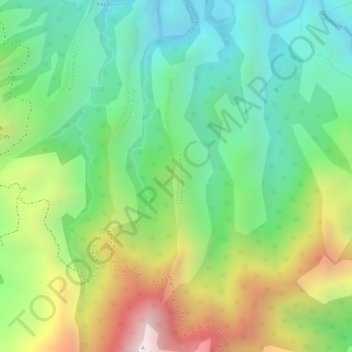 Kaanibungan Ridge topographic map, elevation, terrain