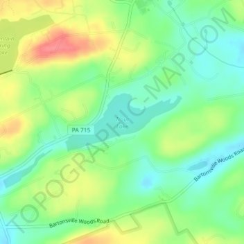 Trout Lake topographic map, elevation, terrain