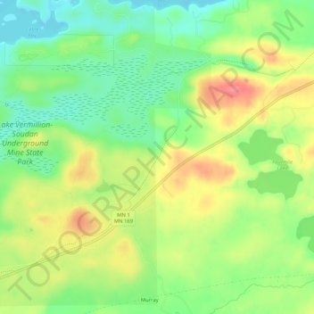 Lake Vermillion-Soudan Underground Mine State Park topographic map ...