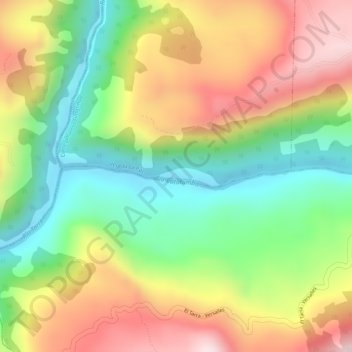 Catatumbo topographic map, elevation, terrain