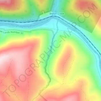 Morgan Run topographic map, elevation, terrain