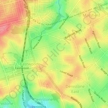 Jim Walsh Park topographic map, elevation, terrain
