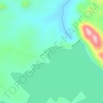 Mazvikadei Dam Wall topographic map, elevation, terrain