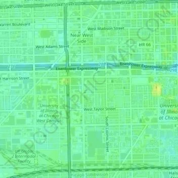 Garibaldi Park topographic map, elevation, terrain