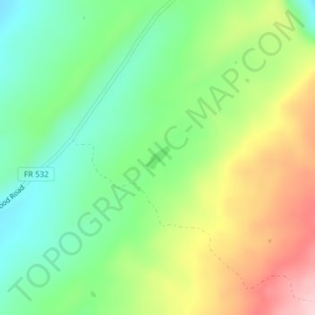 Long Draw Reservoir topographic map, elevation, terrain
