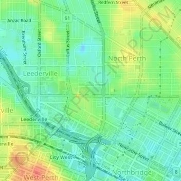 Beatty Park topographic map, elevation, terrain