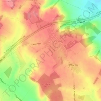 Long Pond topographic map, elevation, terrain
