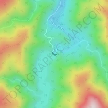 Bendora Dam topographic map, elevation, terrain