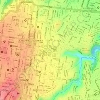 Parque Colón topographic map, elevation, terrain