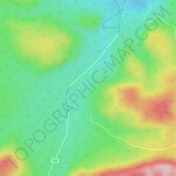 James River topographic map, elevation, terrain