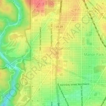 Fort Stevens Park topographic map, elevation, terrain